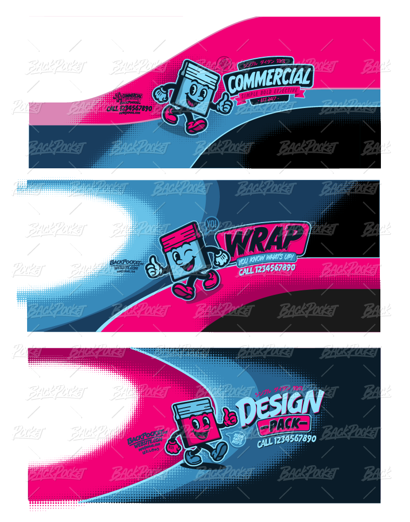 Commercial Wrap Design Pack 6 – BackPocket
