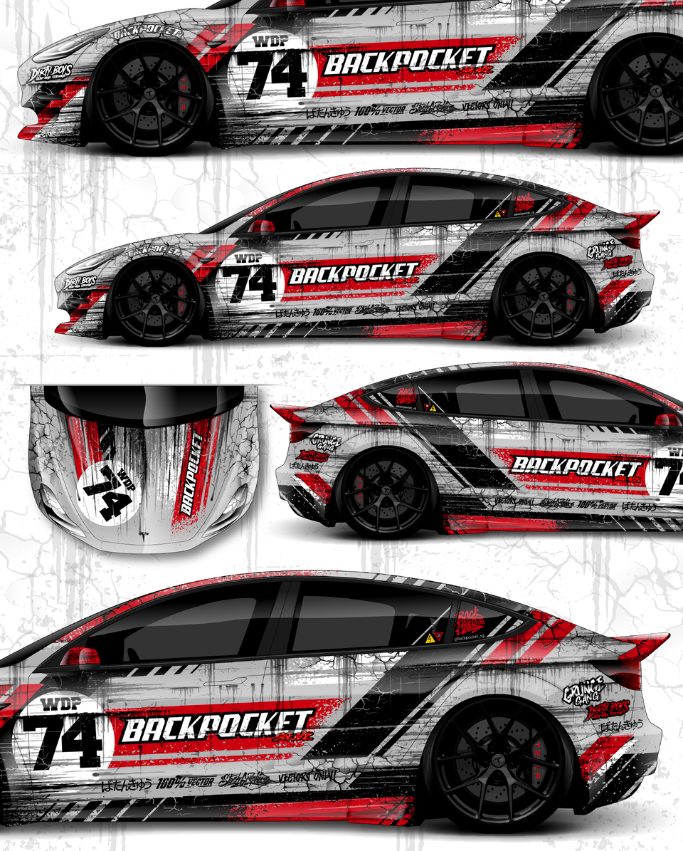 Wrap Design Pack 74 - Grunge – BackPocket