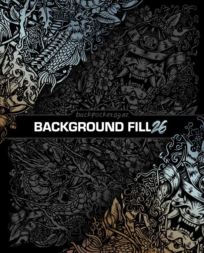 JDM Background Fill 26 | Japanese Wrap Design | Ai EPS SVG — BackPocket