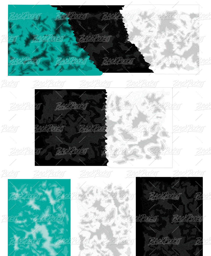 Wrap Design Pack 51 | Topographical – BackPocket